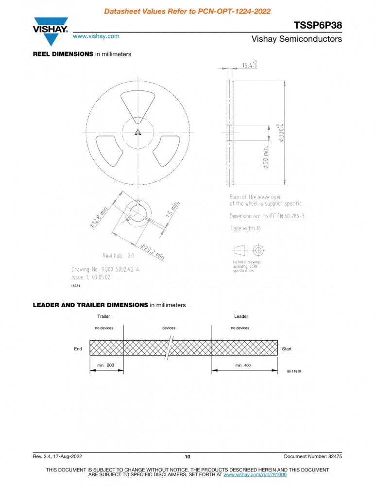 TSSP6P38TT datasheet page 10