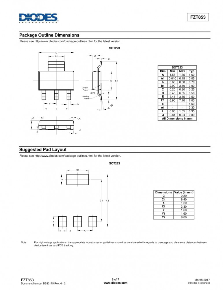FZT853TA datasheet page 6