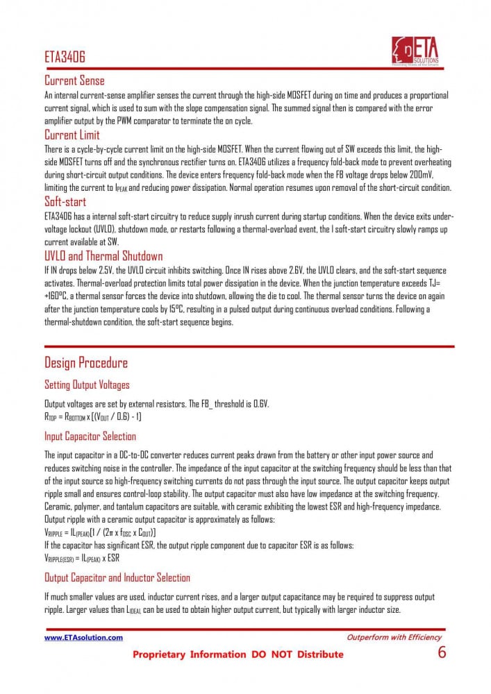 ETA3406S2F datasheet page 5