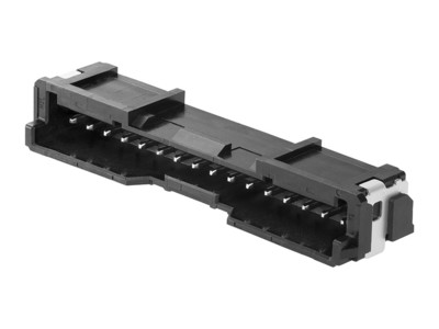 2.00mm Pitch, Micro-Lock Plus PCB Header, Single Row, Right-Angle, Surface Mount, Matte Tin Plating, Positive Lock, 16 Circuits, Low-Halogen, Black for sale