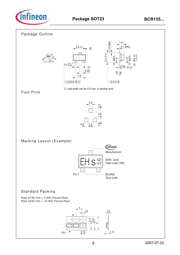 BCR135 datasheet page 8
