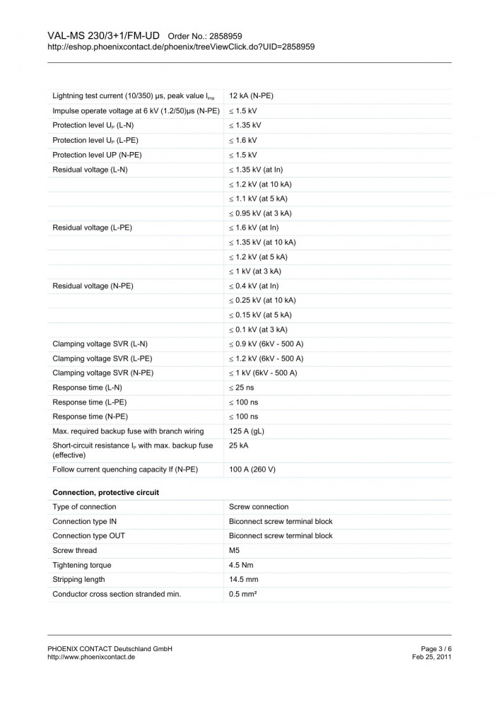 Phoenix Contact 2858959 technical document page 3