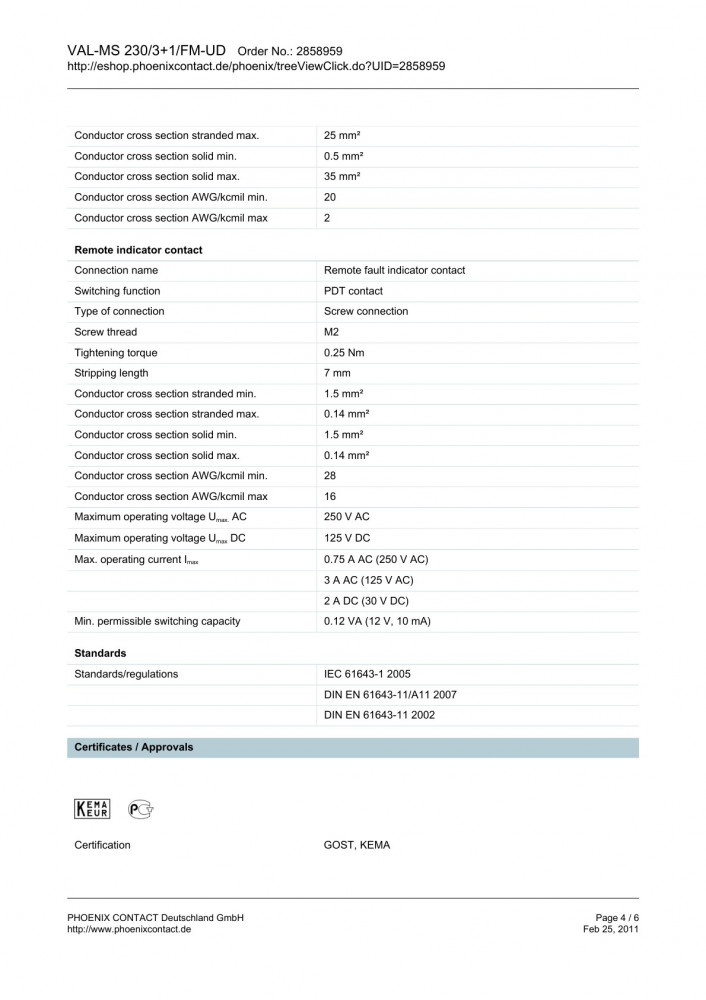 Phoenix Contact 2858959 technical document page 4