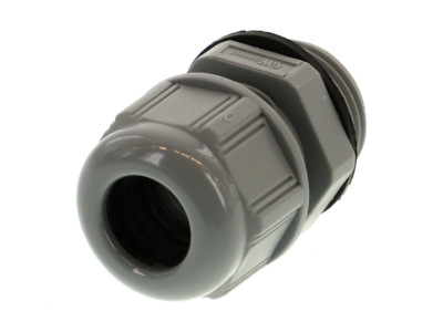 Heavy-Duty Plastic Gable Gland with Gasket, M20x1.5 Thread, Grey RAL 7001 for sale