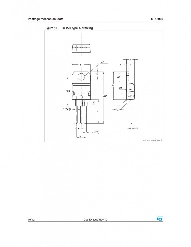 ST13005 datasheet page 10