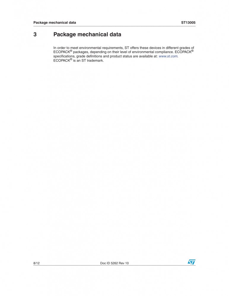 ST13005 datasheet page 8