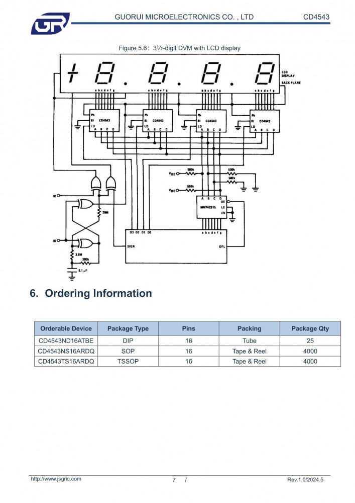 CD4543S datasheet page 7