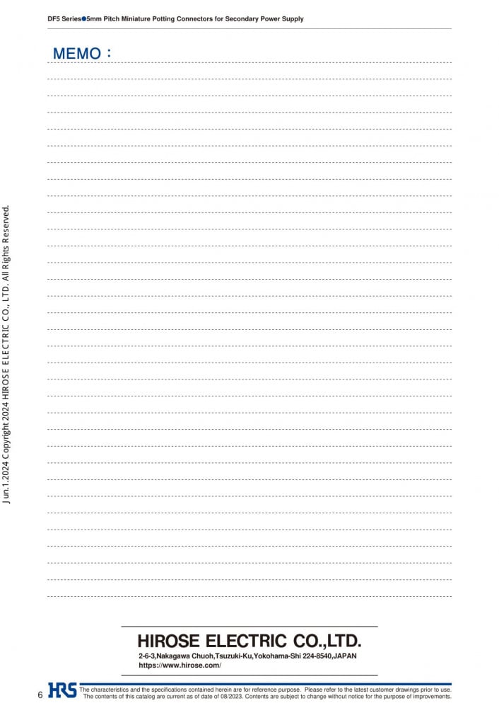 HRS DF5A series datasheet page 6