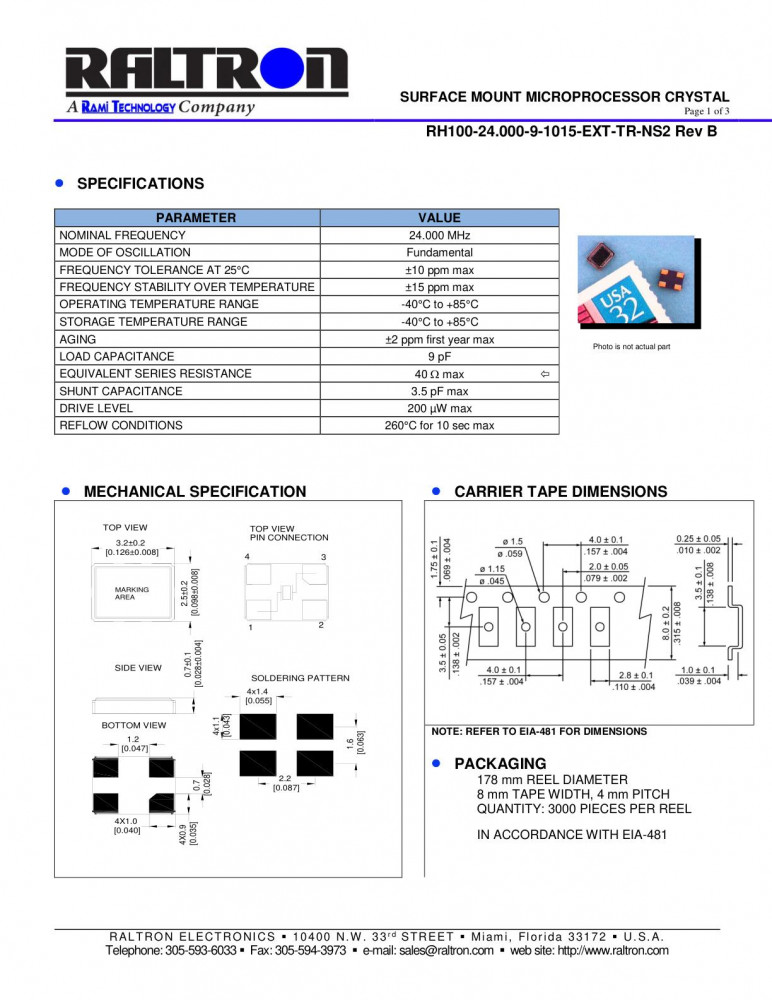 RH100-24.000-9-1015-EXT-TR-NS2 datasheet page 1