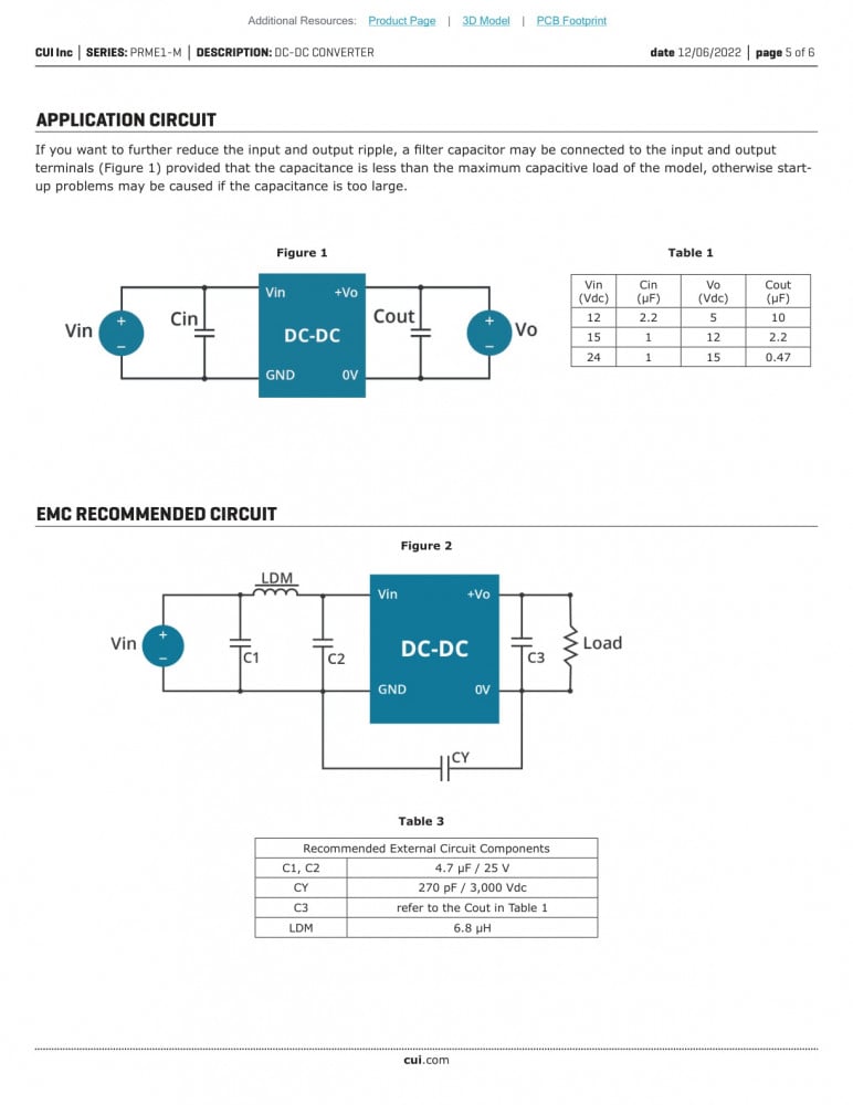 PRME1-M datasheet page 5