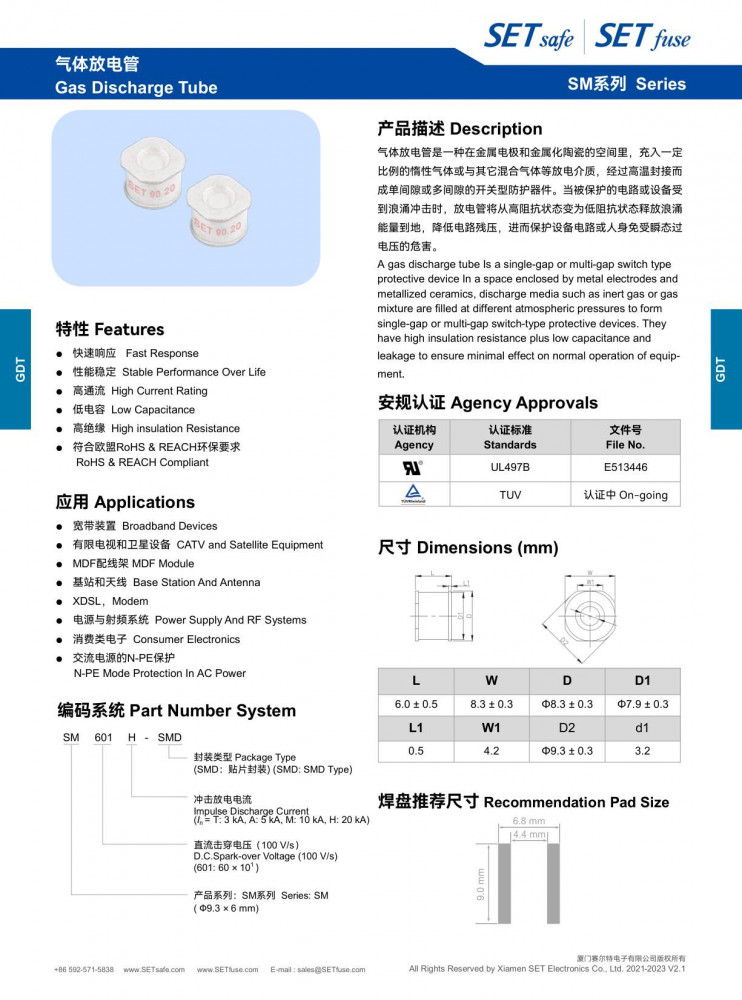 SM091H-SMD datasheet page 1