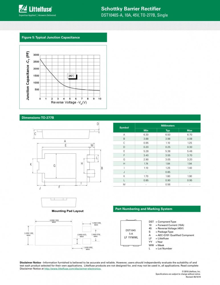 DST1045S-A datasheet page 3