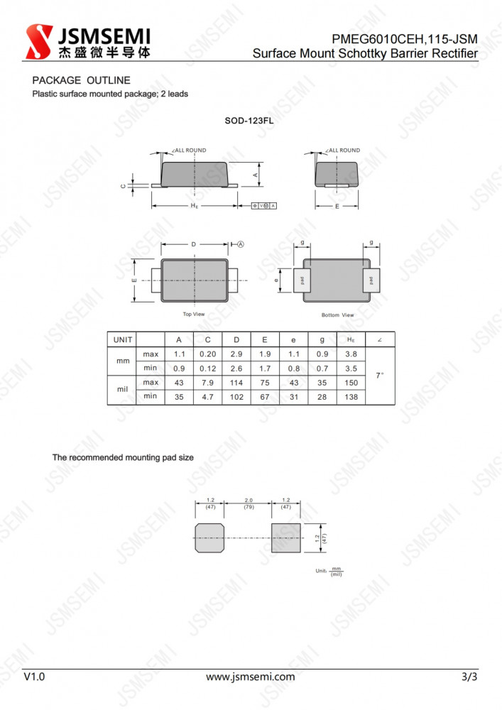 PMEG6010CEH,115-JSM datasheet page 3