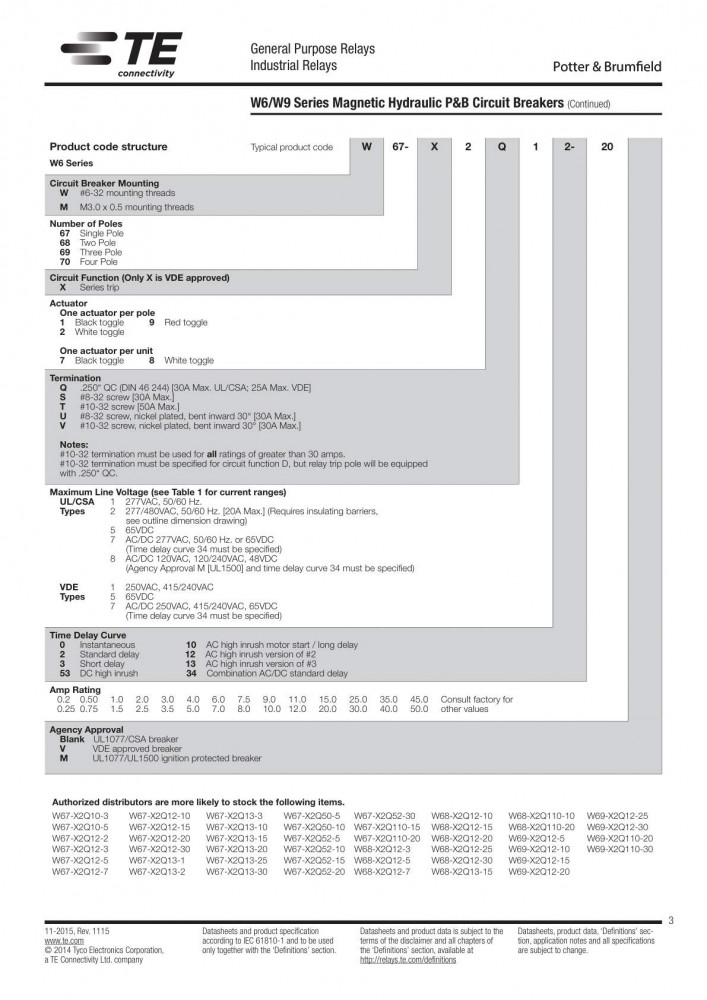 W6/W9 technical document page 3