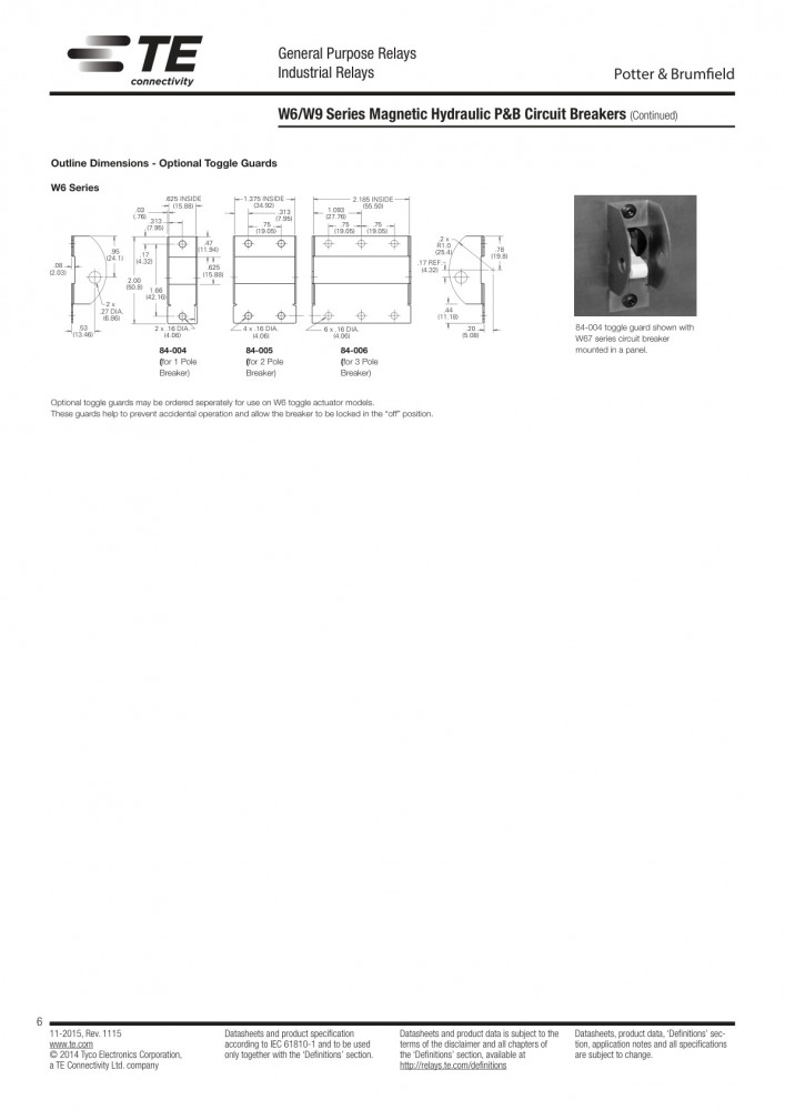 W6/W9 technical document page 6