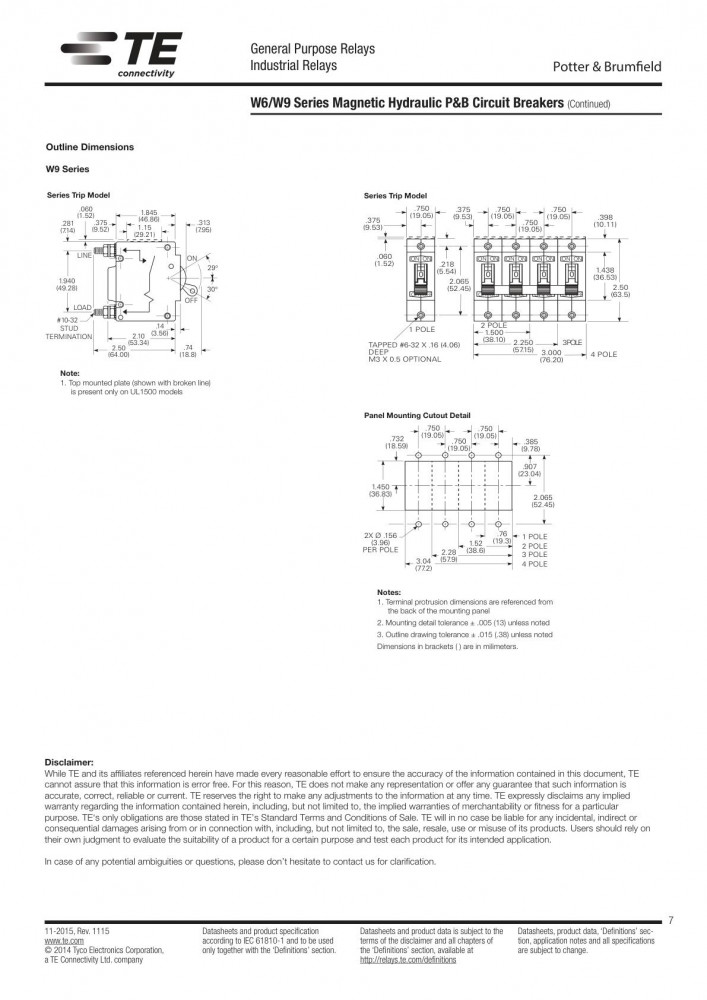 W6/W9 technical document page 7