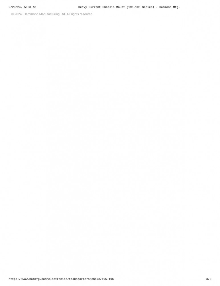 Hammond 195-196 Series technical document page 3