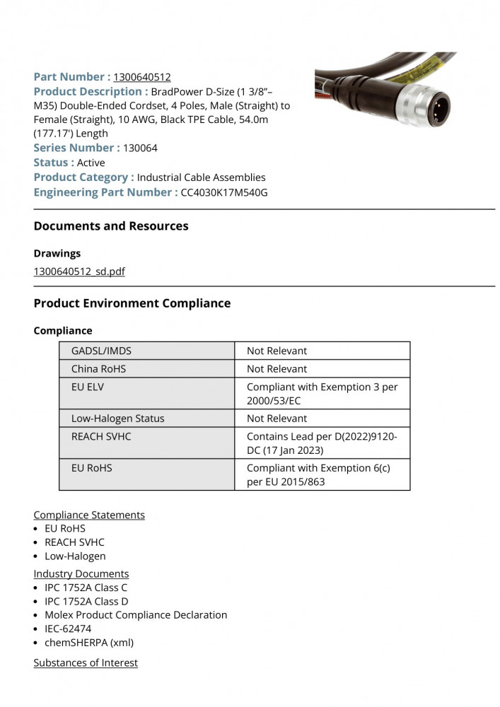 Product document page 1