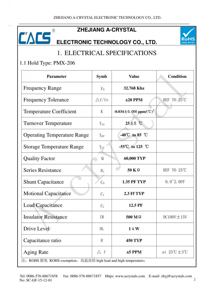 AM23276812503T6 specification page 2