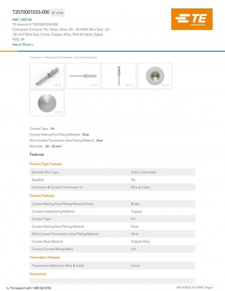 T2070001033-000 technical document page 1