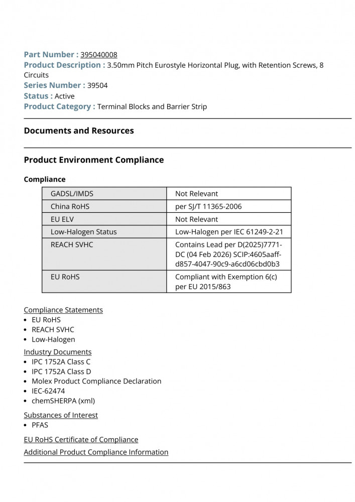 395040008 product document preview, page 1