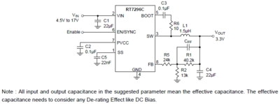 RT6337 - 9A, 23V Synchronous Step-Down Converter with 3.3V/5V LDO