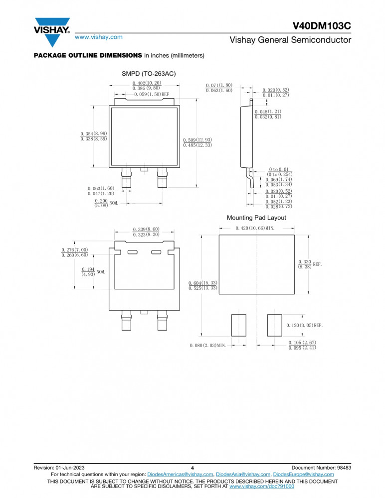 V40DM103C datasheet preview, page 4