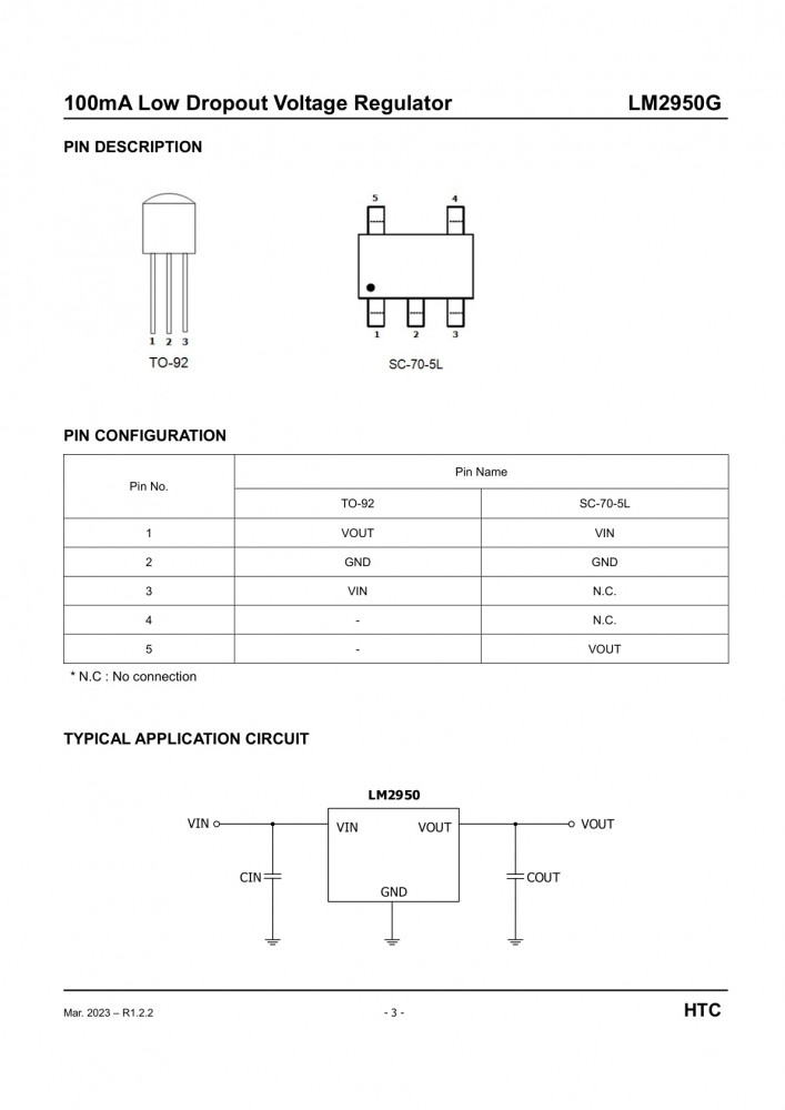 LM2950GTF5-5.0 datasheet page 3