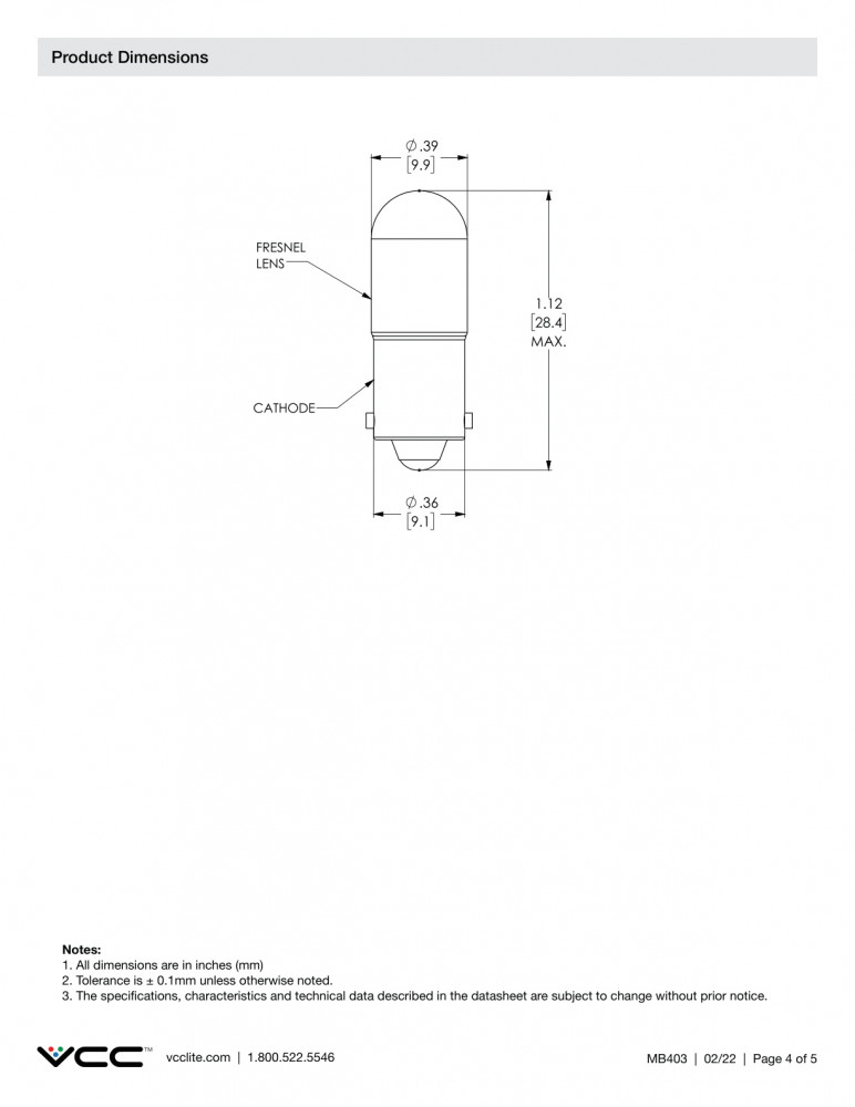 MB403 product document page 4