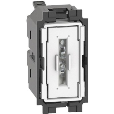Light Now - 1P switch, 10AX, illuminable, 1 module - 250V AC - Full touch operation - Modular flush-mounted design