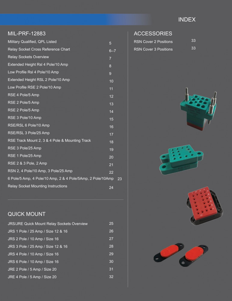 Amphenol Pcd relay socket catalog page 4