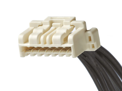 Mini-Lock-to-Mini-Lock Off-the-Shelf (OTS) Cable Assembly, 2.50mm Pitch, Female-Female, Single Row, 450.00mm Length, 7 Circuits, Natural