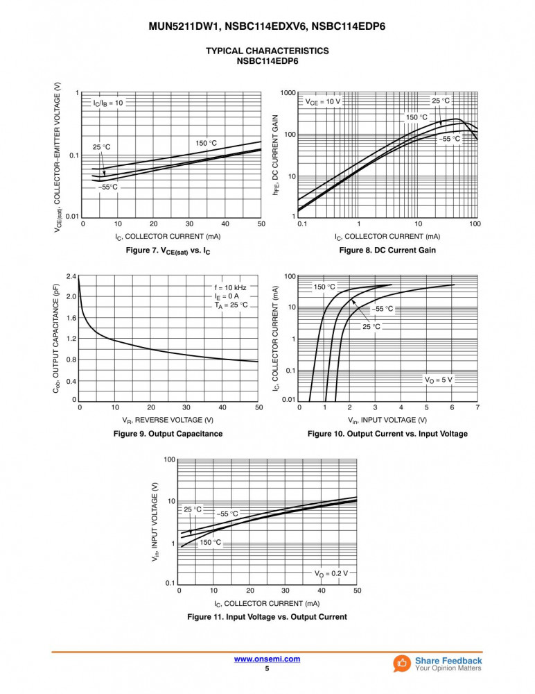 MUN5211DW1T1G datasheet page 5