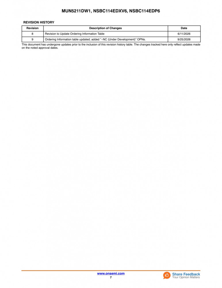 MUN5211DW1T1G datasheet page 7