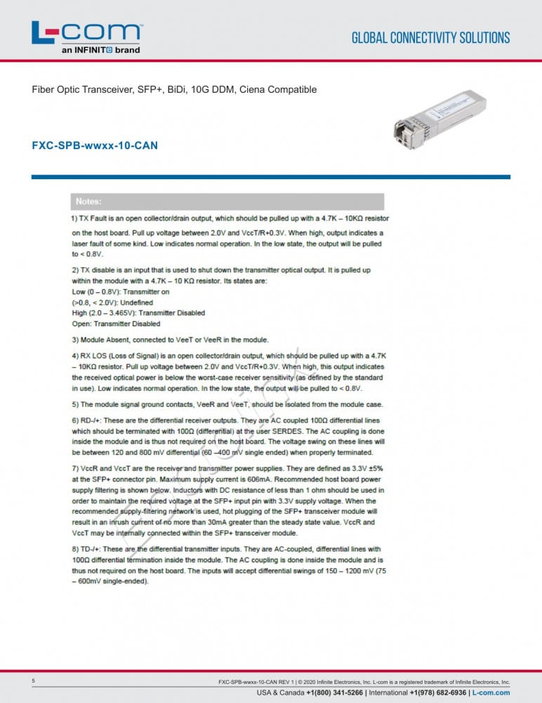FXC-SPB-2360-10-CAN datasheet page 5