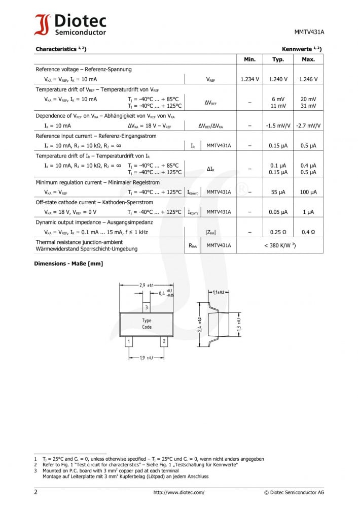 MMTV431A datasheet page 2