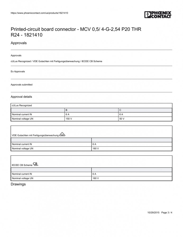 Phoenix Contact 1821410 product documentation page 3