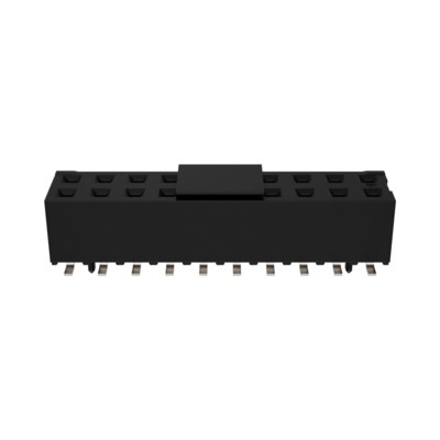 Milli-Grid Vertical Receptacle, 2.00mm Pitch, Dual Row, Surface Mount, Top/Bottom Entry, with Press-fit Plastic Pegs, with Cap, Tube, 0.75µm Gold (Au) Plating, 20 Circuits, Lead-Free for sale