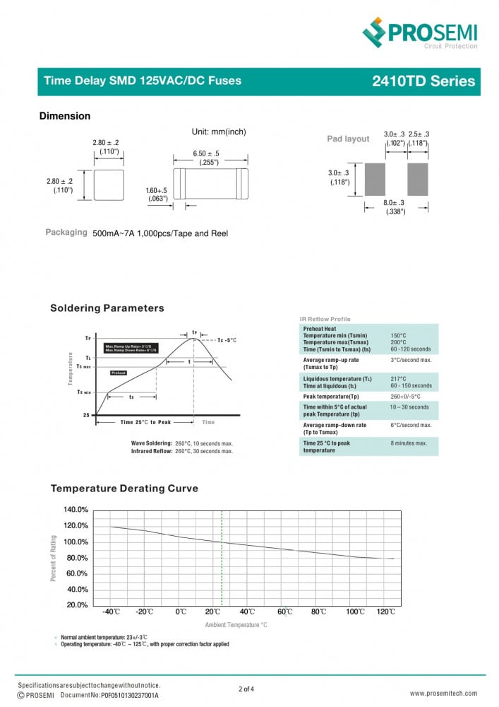 2410TD-7A technical document page 2