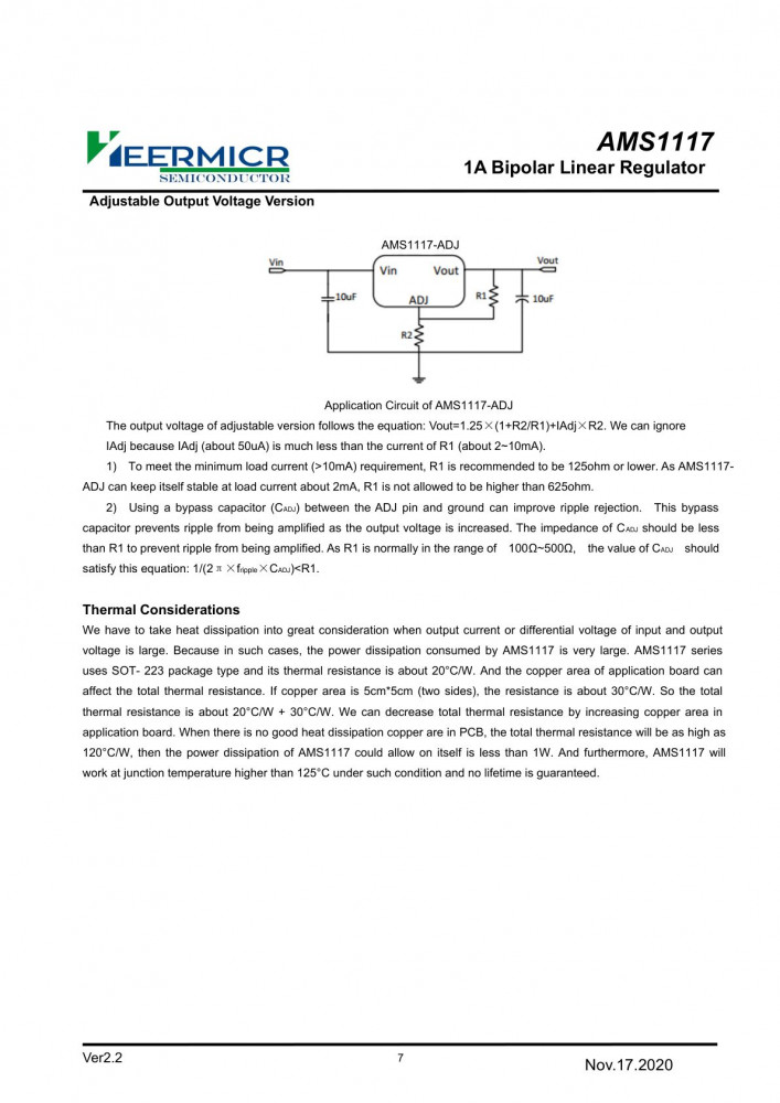 AMS1117-3.3 datasheet page 7