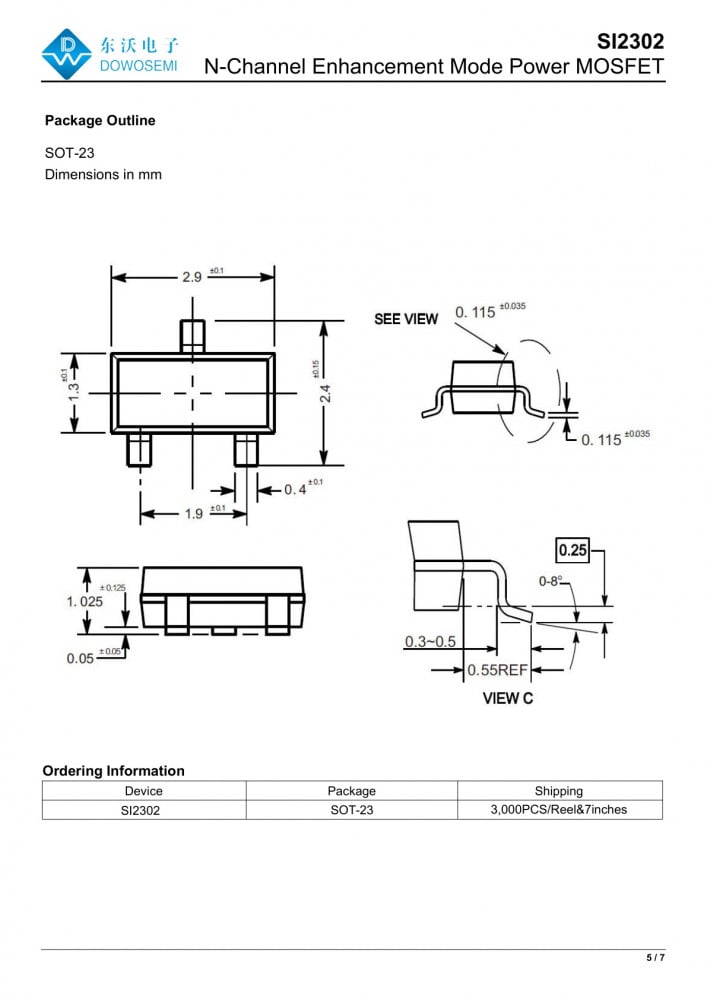 SI2302 datasheet page 5