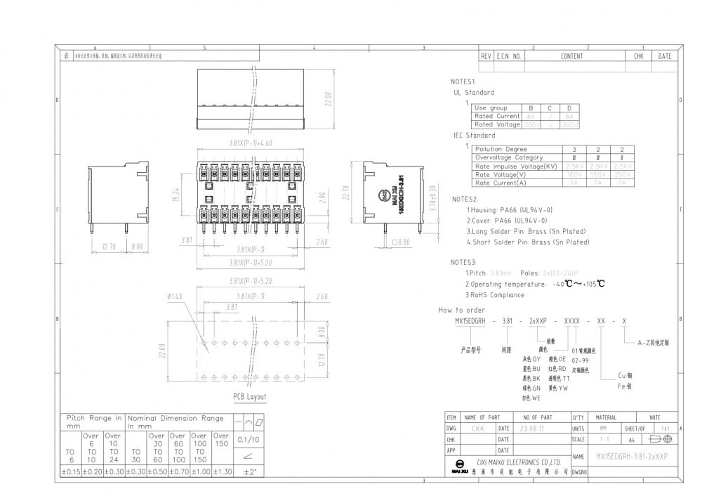 MX15EDGRH-3.81-2*07P-GN01-Cu-A technical document preview