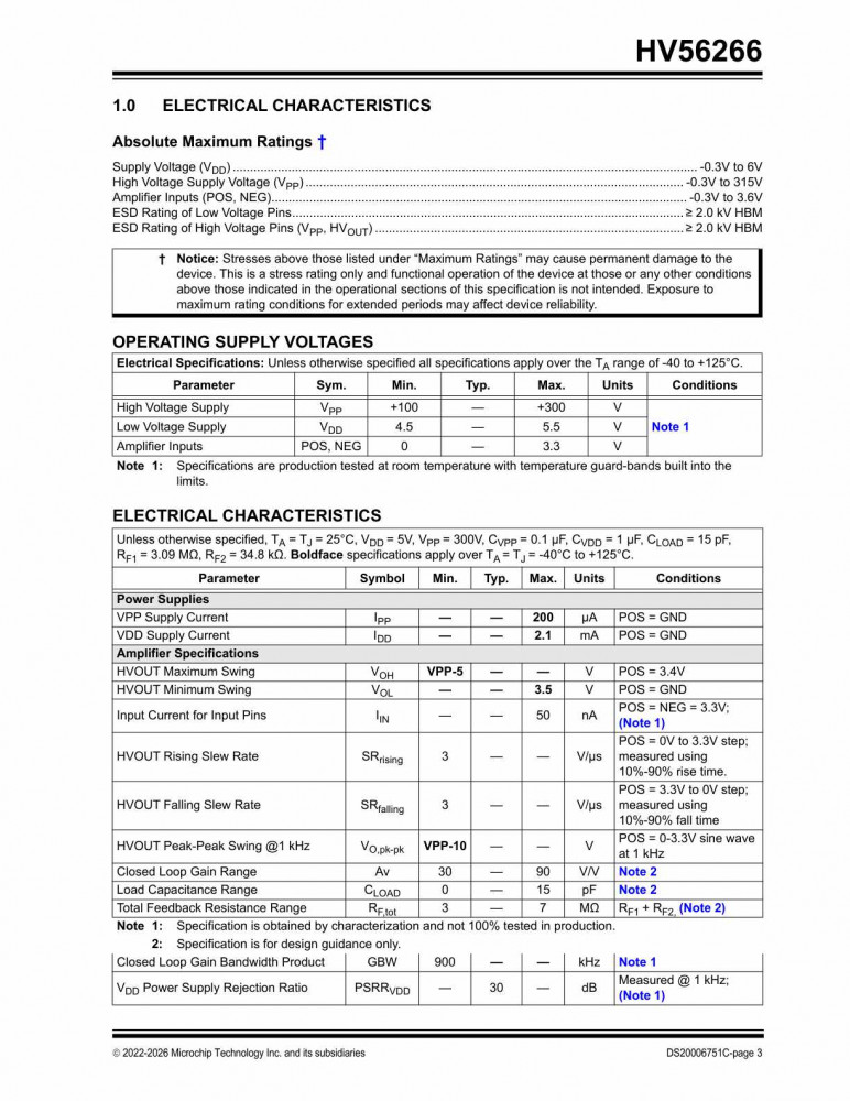 HV56266 technical document page 3