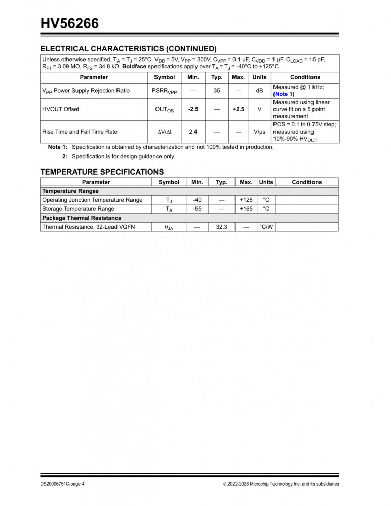 HV56266 technical document page 4