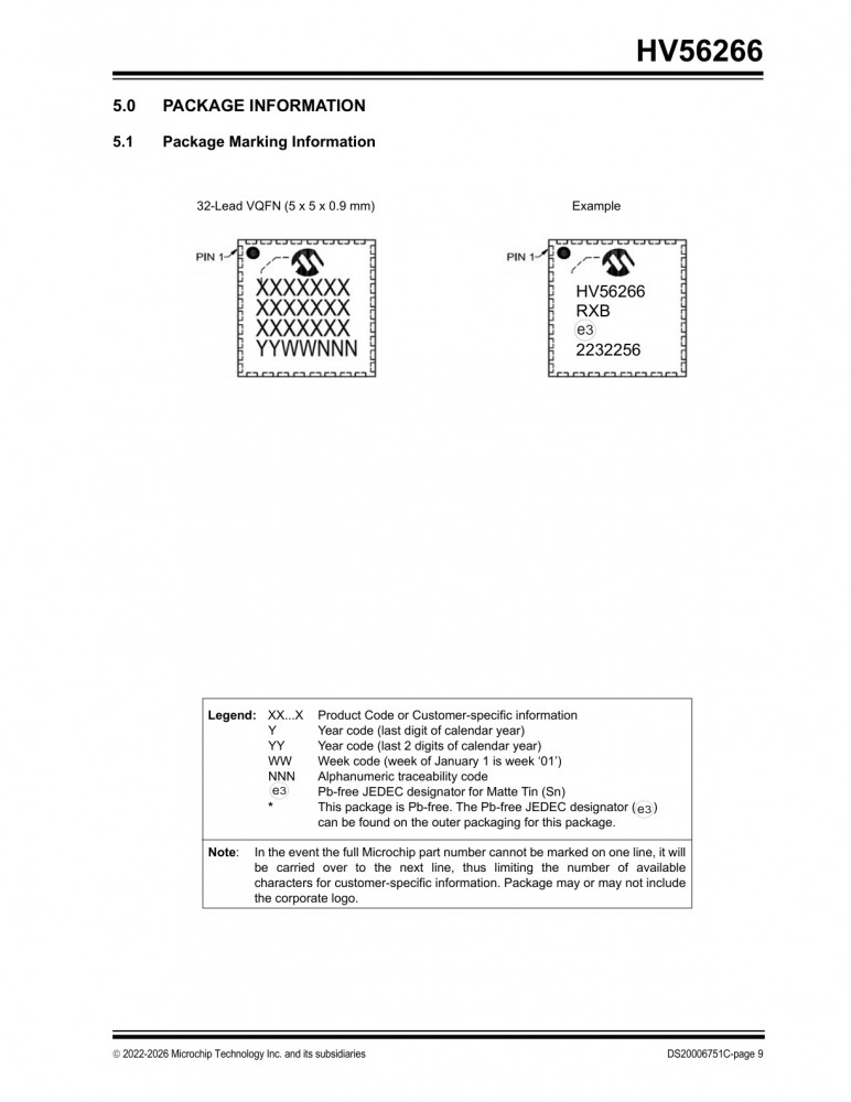 HV56266 technical document page 9