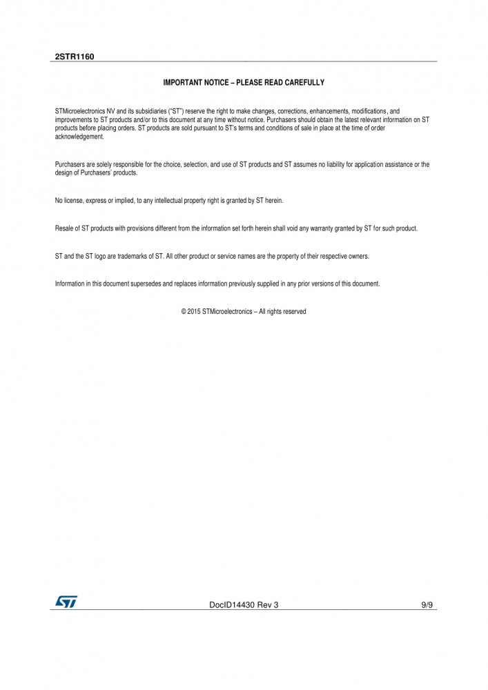 2STR1160 datasheet page 9