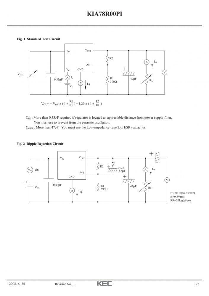 KIA78R00PI-U/P datasheet page 3
