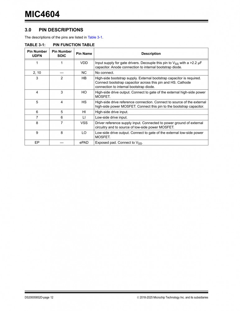 MIC4604 datasheet page 10
