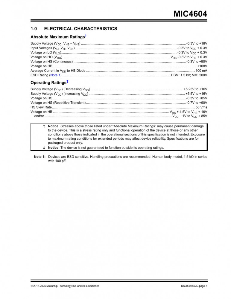 MIC4604 datasheet page 3