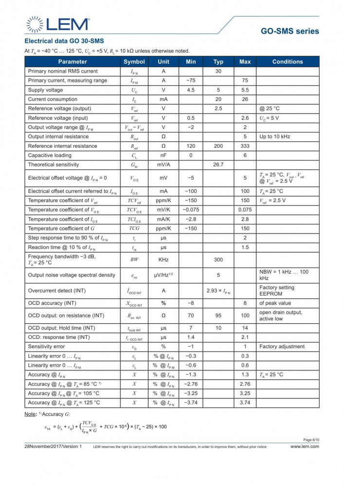 GO 10-SMS datasheet page 6